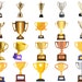 55 Images: Trophy, Award, Winner Clipart/png Bundle, Digital Download ...