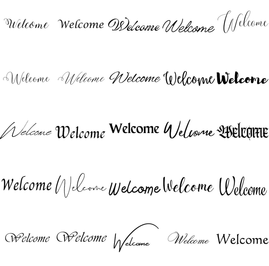100 Images: Welcome Sign Calligraphy, Home Sign Calligraphy Clipart/png ...
