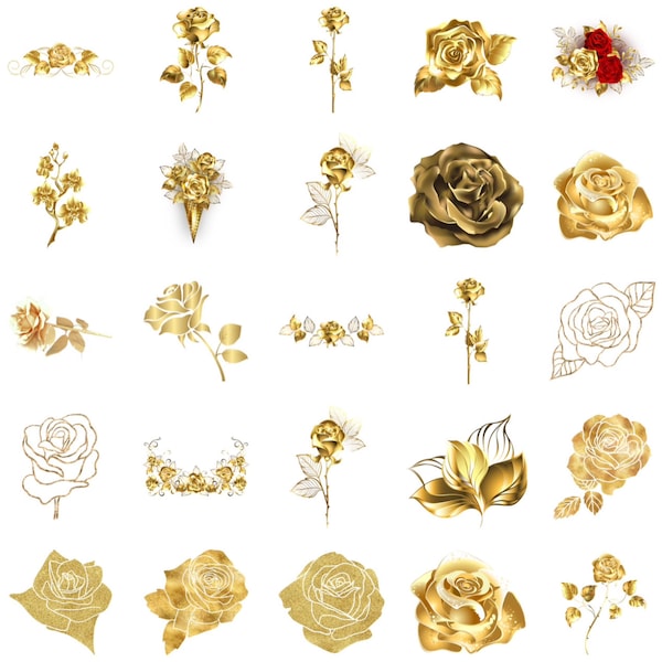 Rose Clipart - Etsy