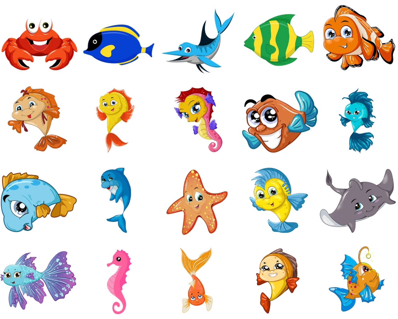 115 Images Underwater Life Fish Aquatic Animals Sea Creatures Clipart ...