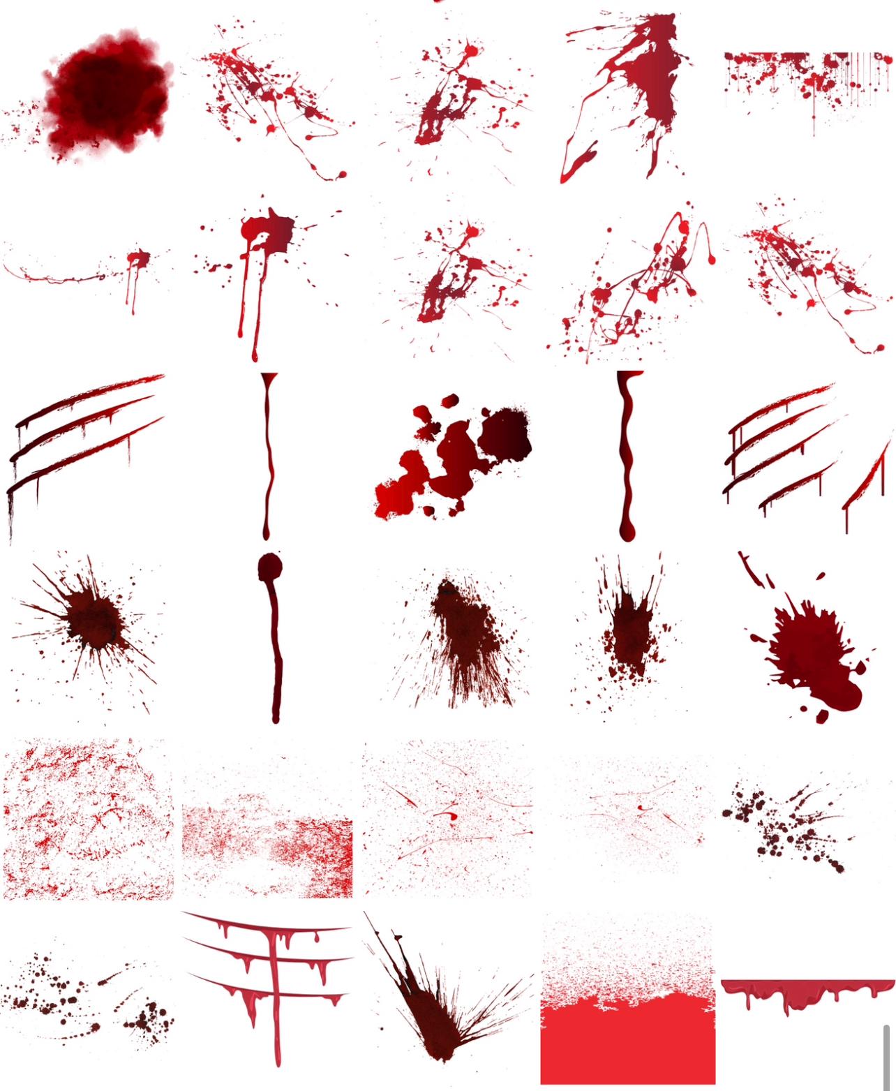 Blood Splatter PNG Clipart | Horror, Halloween Graphics (digital ...