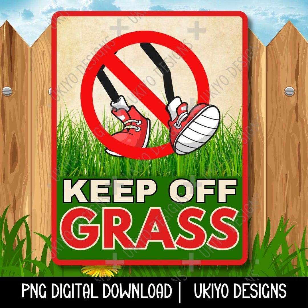 Please Keep off Grass, Yard Sign, Lawn Sign, Warning, Property and Home ...