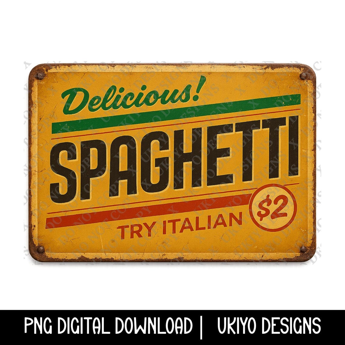 Vintage Diner Food Sign PNG Bundle | Retro Kitchen Clipart for ...
