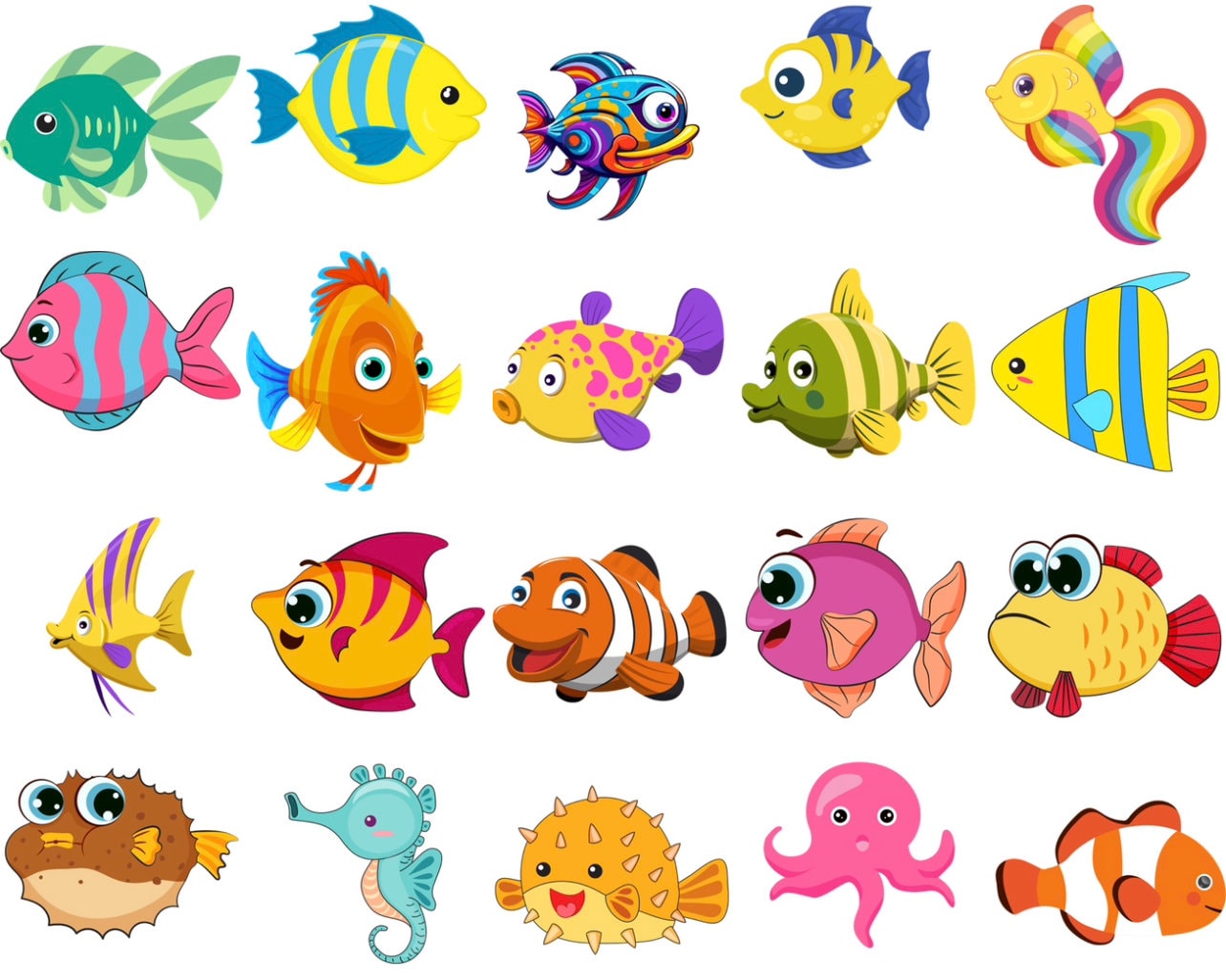 115 Images Underwater Life Fish Aquatic Animals Sea Creatures Clipart ...