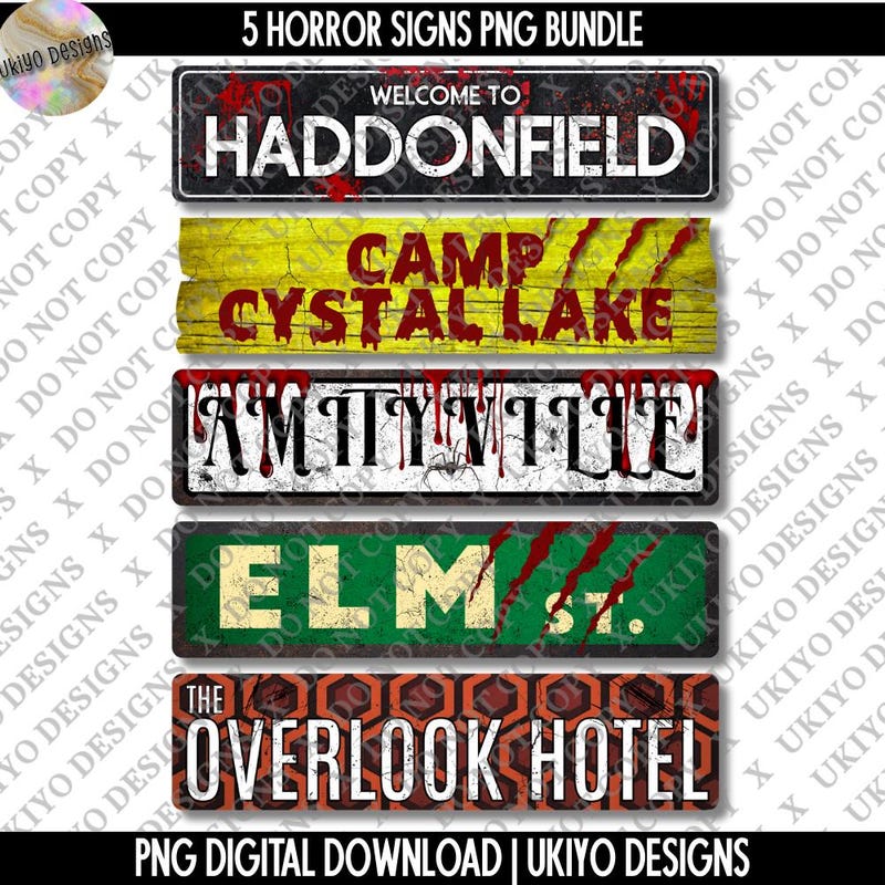 Horror Movie Signs - Etsy