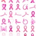 60 Images: Breast Cancer Awareness, Pink Ribbon Clipart/png Bundle ...