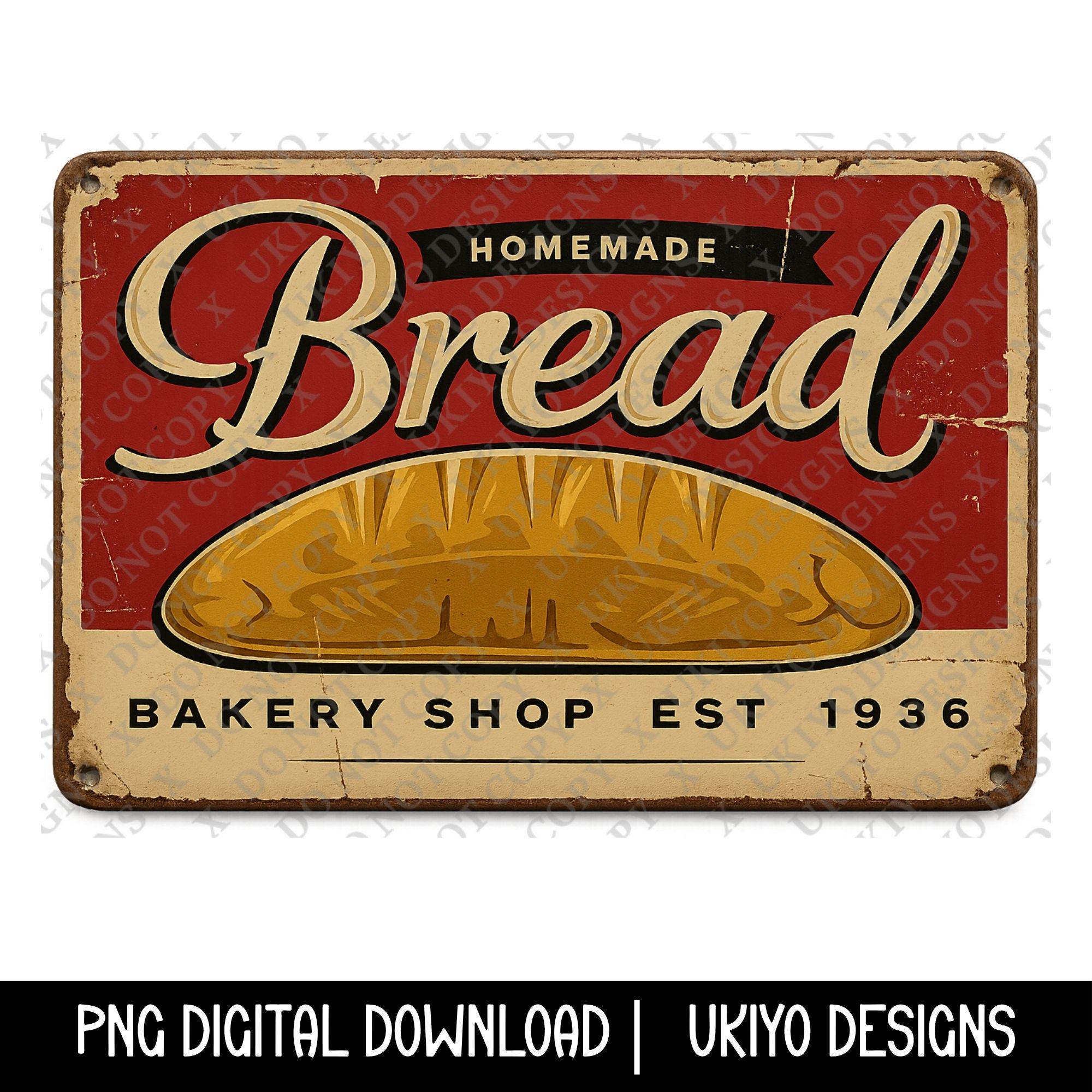 Vintage Diner Food Sign PNG Bundle | Retro Kitchen Clipart for ...