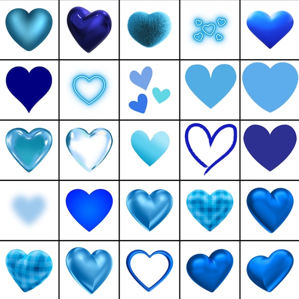 Blue Heart - Etsy