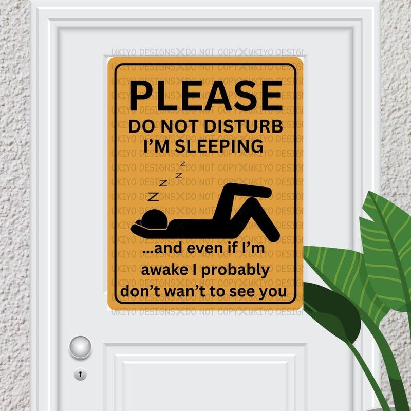 Bitte nicht stören schild lustig - Etsy.de