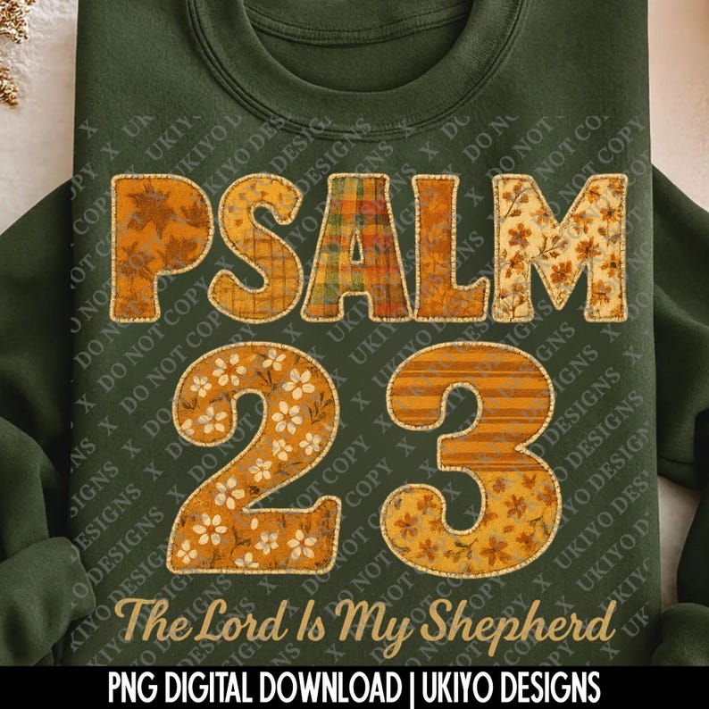 5 Psalm 23 PNG Bundle | Bible Verse Clipart | the Lord is My Shepherd ...