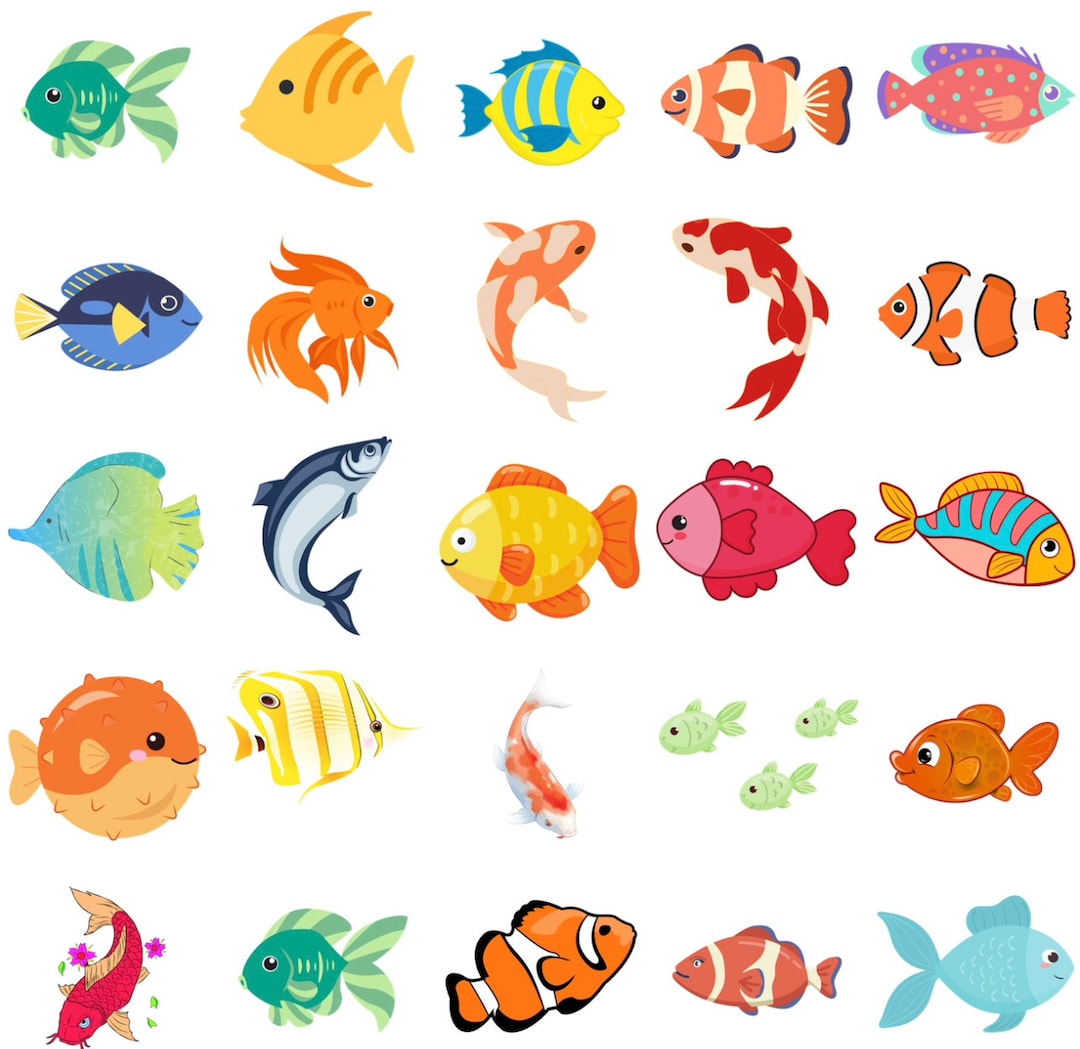 Tropical Fish Clipart, Sea Life PNG, Underwater Designs (digital ...