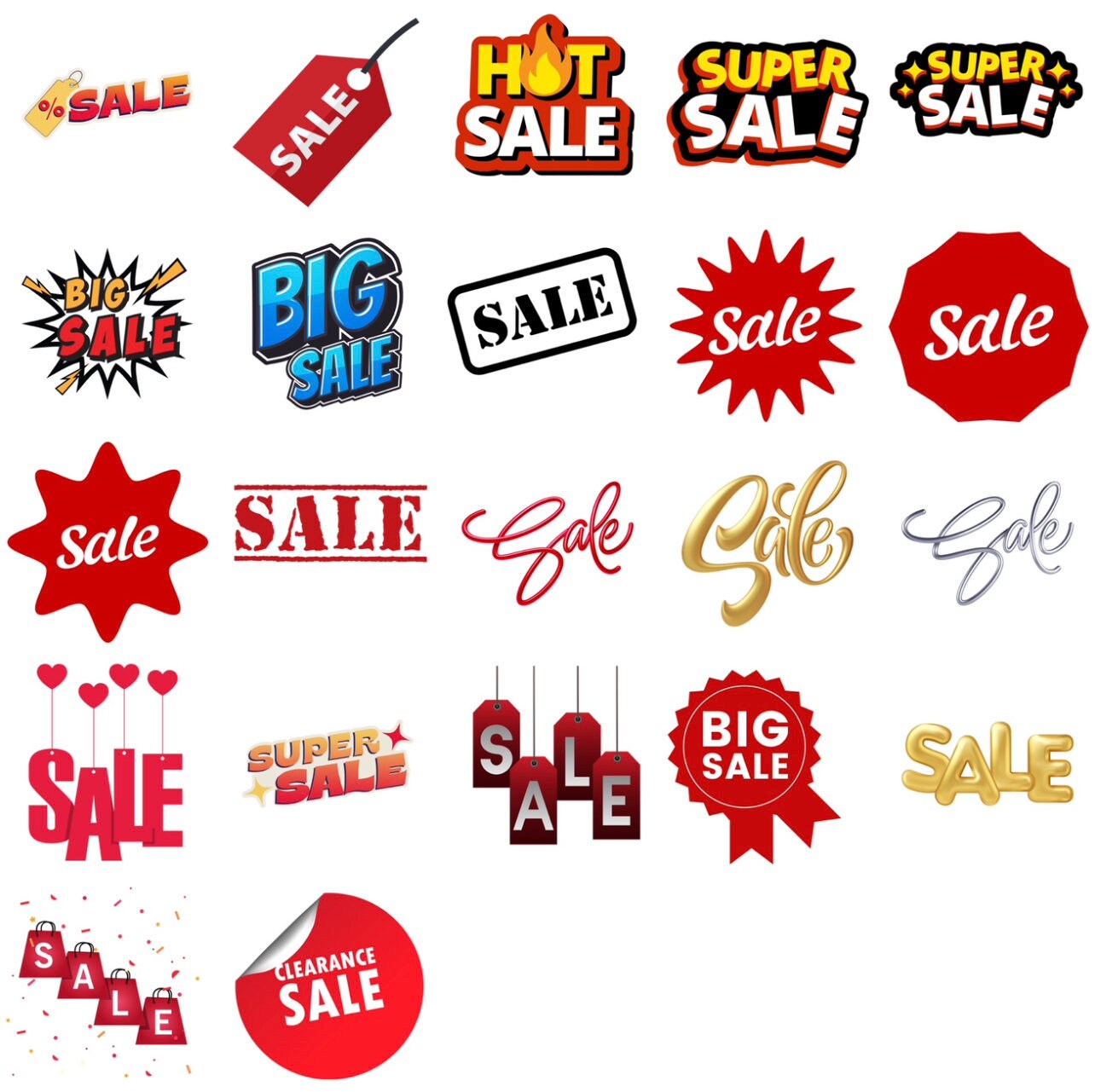 60 Sale Signs PNG Bundle, Mega Sale Sign, Flash Sale PNG, Discount Sign ...