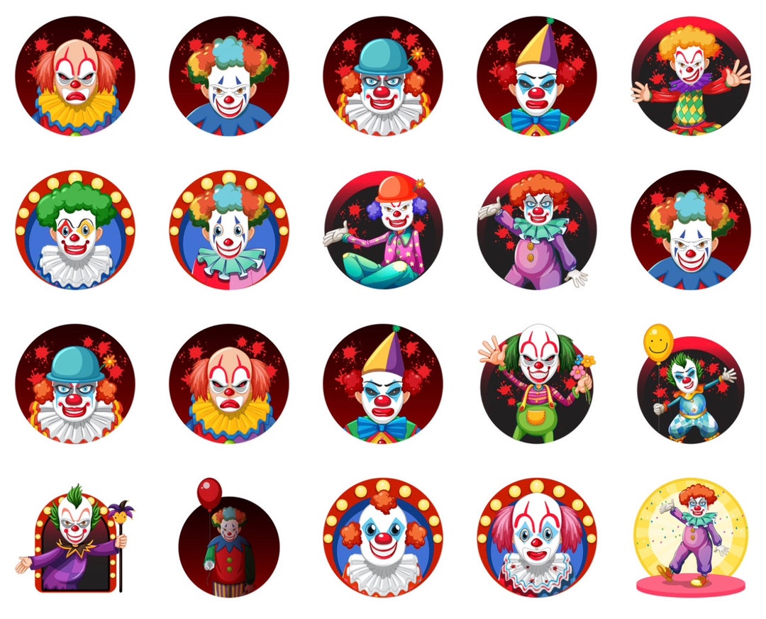 Scary Clown, Spooky, Clown, Halloween PNG ONLY | Printable Art ...