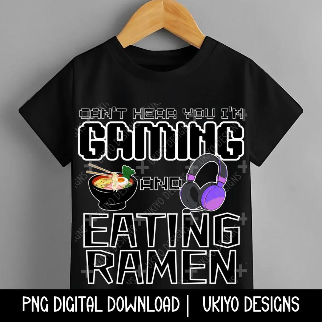 Gaming Ramen PNG, Gamer Boy Design (digital Download) - Etsy