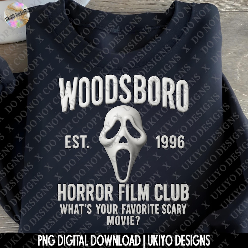 Woodsboro Horror Film PNG, Halloween Design (digital Download) - Etsy