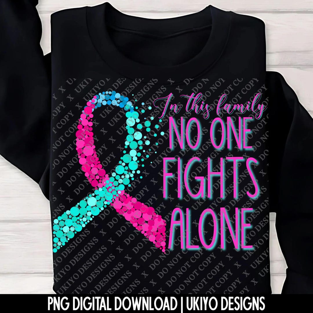 Thyroid Cancer Awareness PNG Bundle • 4 Designs • in This Family No One ...
