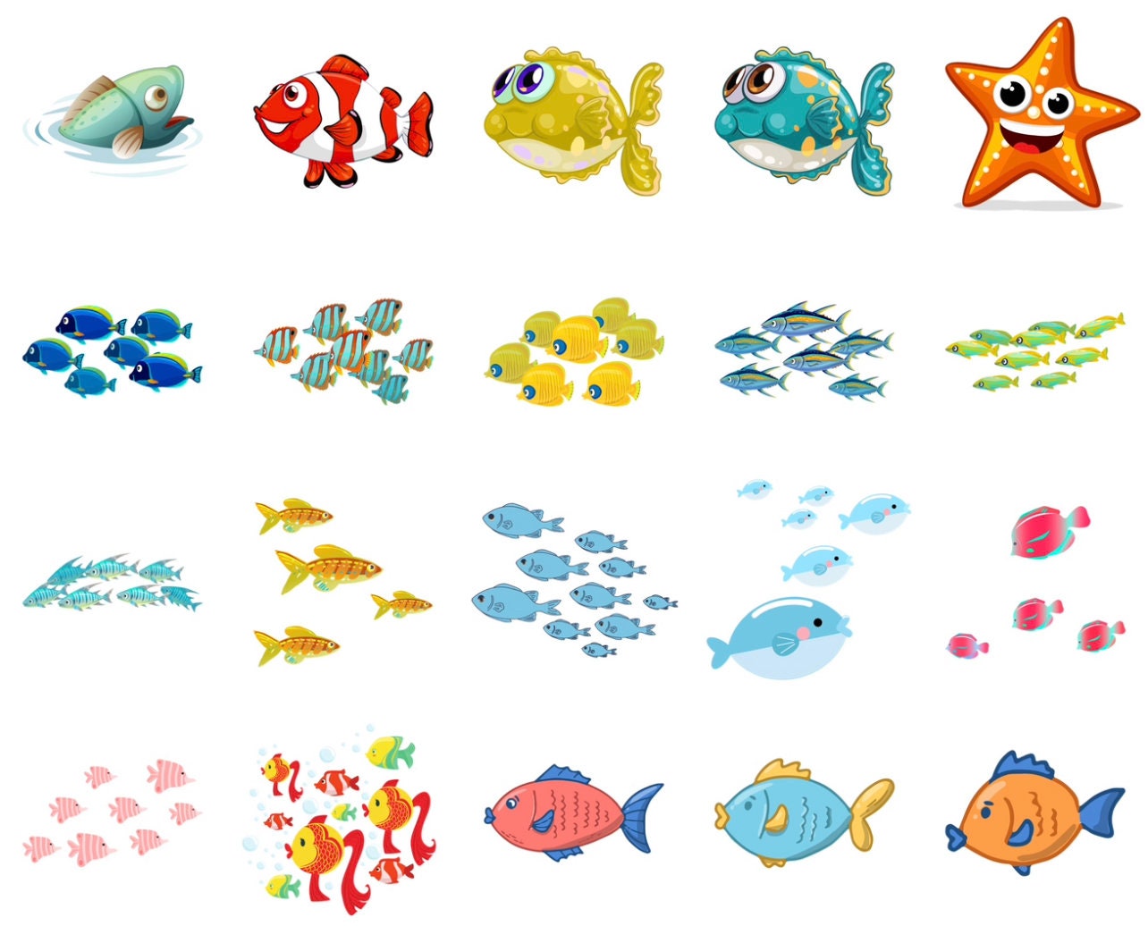 115 Images Underwater Life Fish Aquatic Animals Sea Creatures Clipart ...
