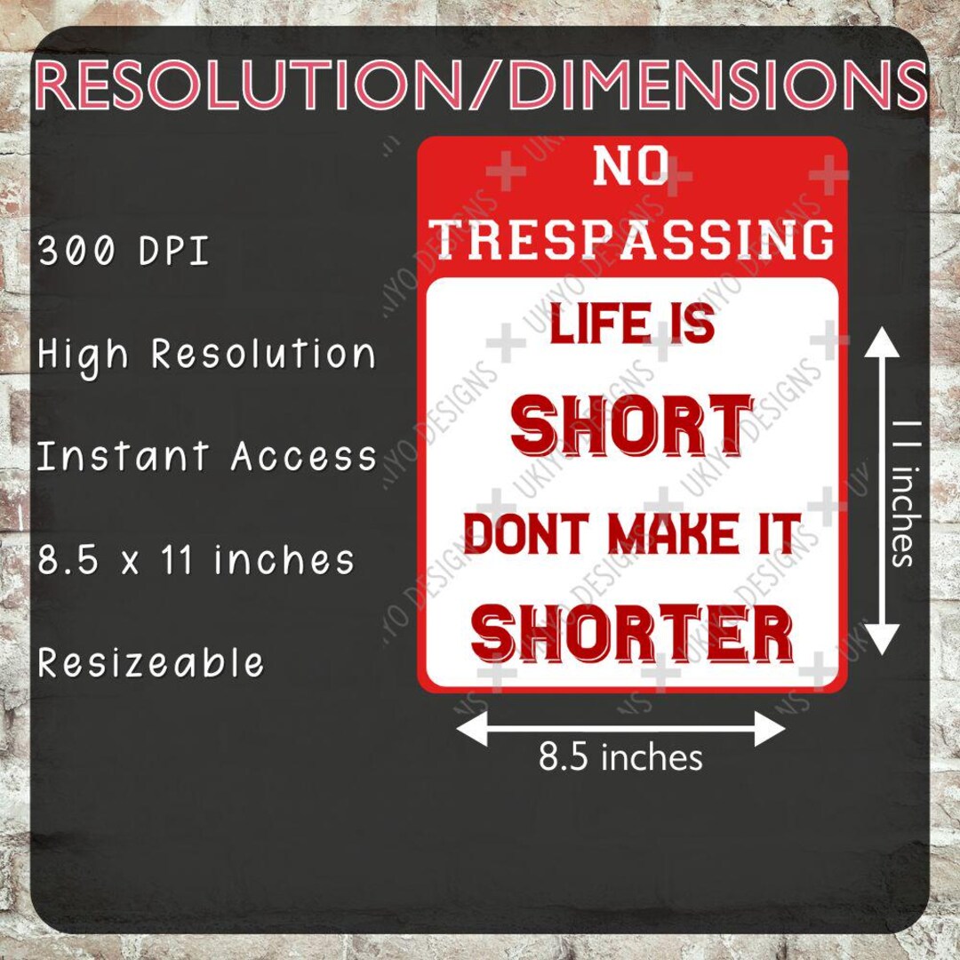 No Trespassing Signs, Funny Warning Sign, Warning, Home Security Sign ...