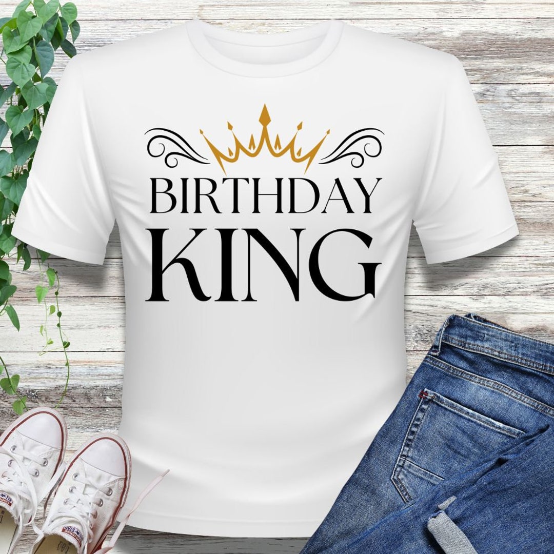 35 Images: PNG & SVG Bundle, Birthday King, Digital Download, Instant ...