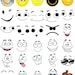 Smiley Face, Emoji, Cute Emoticons, Funny Faces PNG ONLY| Printable ...