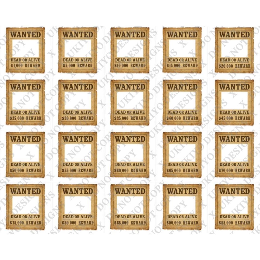 Wanted Posters, Wild West Templates, Vintage Rustic Posters, Outlaw ...
