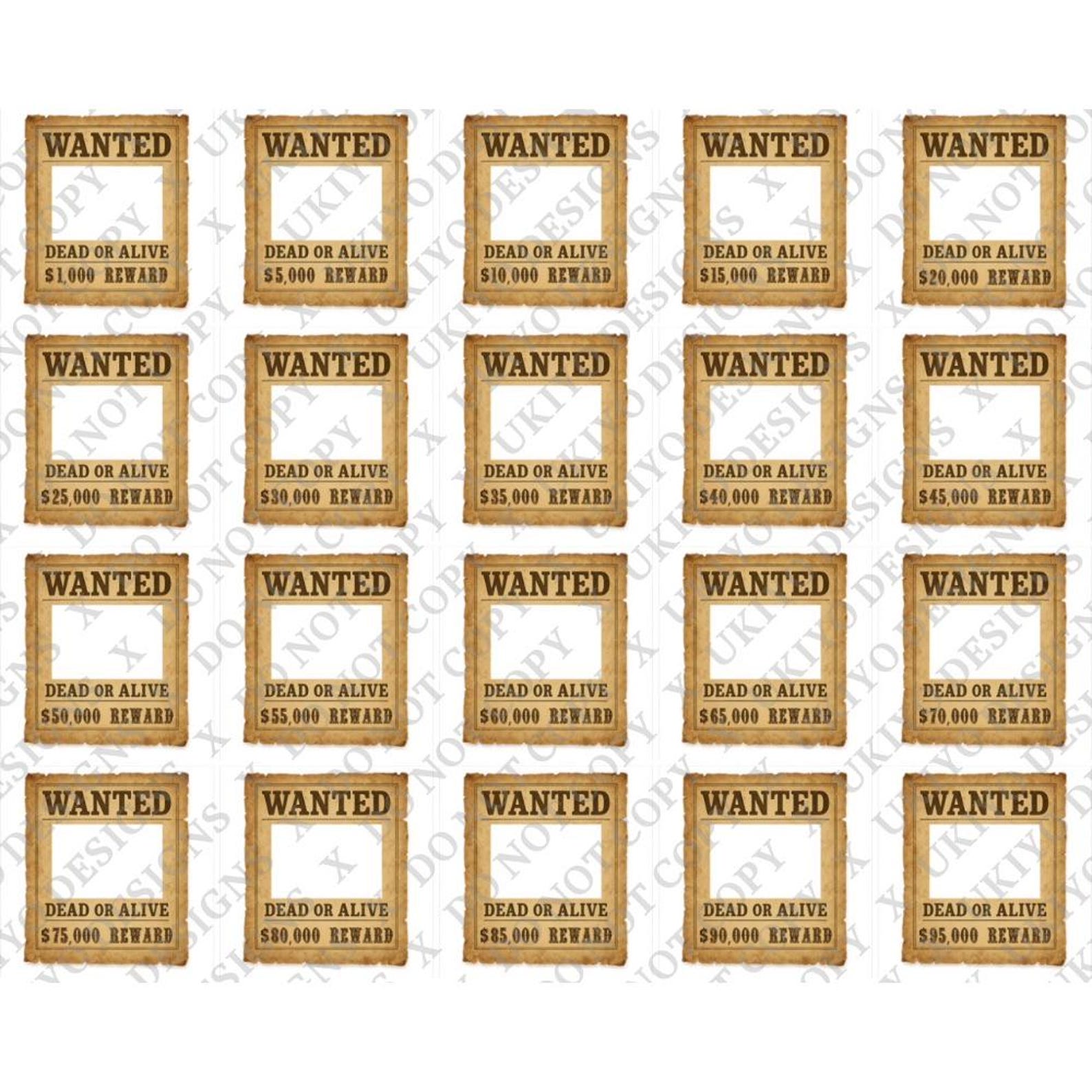 Wanted Posters, Wild West Templates, Vintage Rustic Posters, Outlaw ...