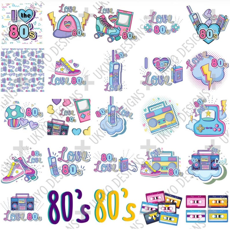 125 Images: Retro, Rubik's Cube, 80s Theme, Boom Box, Cassette Tape ...