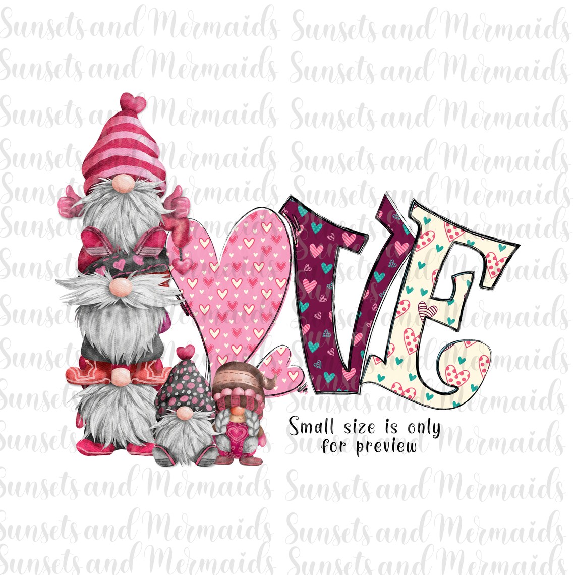 Gnome Love PNG, Valentine's Day, Gnome Sublimation, Valentine Graphics ...