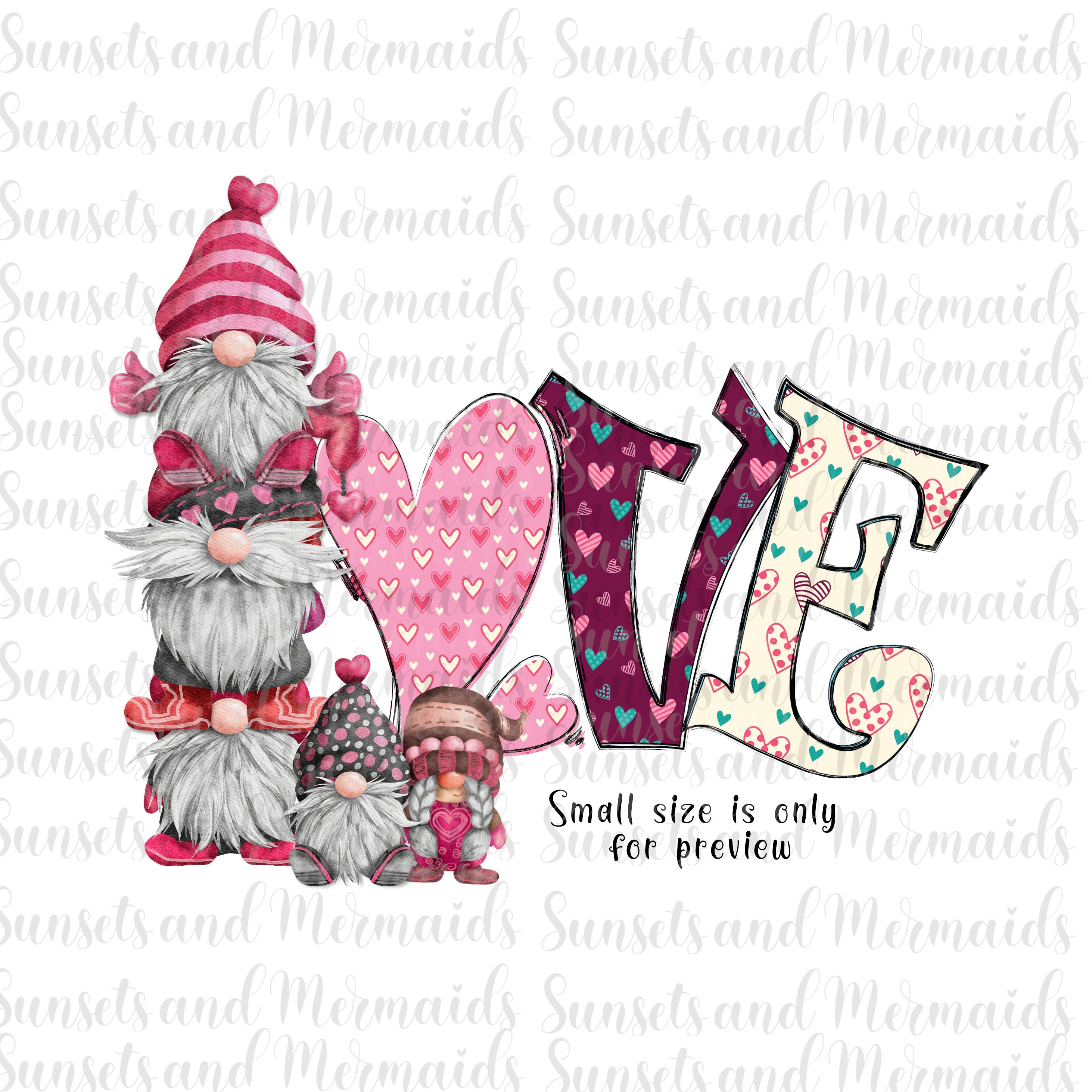 Gnome Love PNG, Valentine's Day, Gnome Sublimation, Valentine Graphics ...