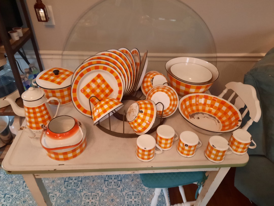 Rare MSM 25 Piece Enamelware - Etsy