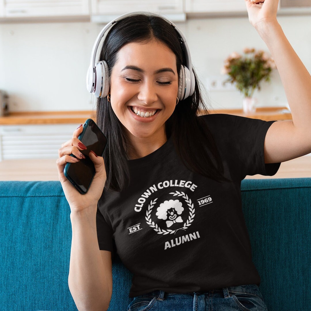 Clown College University T-shirt. Funny College Design. Clown T-shirt ...