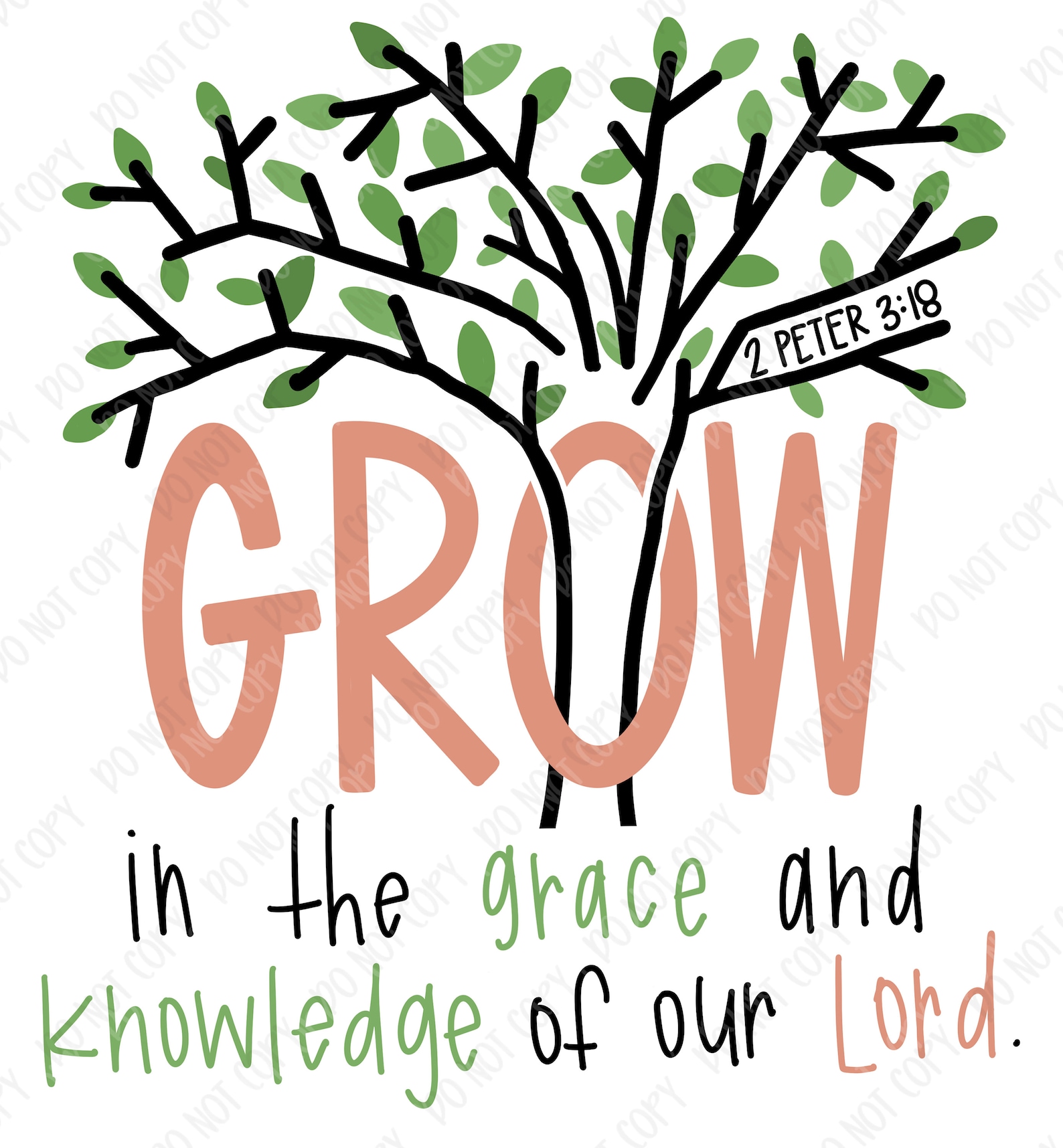 Grow in Grace and Knowledge - 2 Peter 3:18 - Bible Verse - Scripture ...