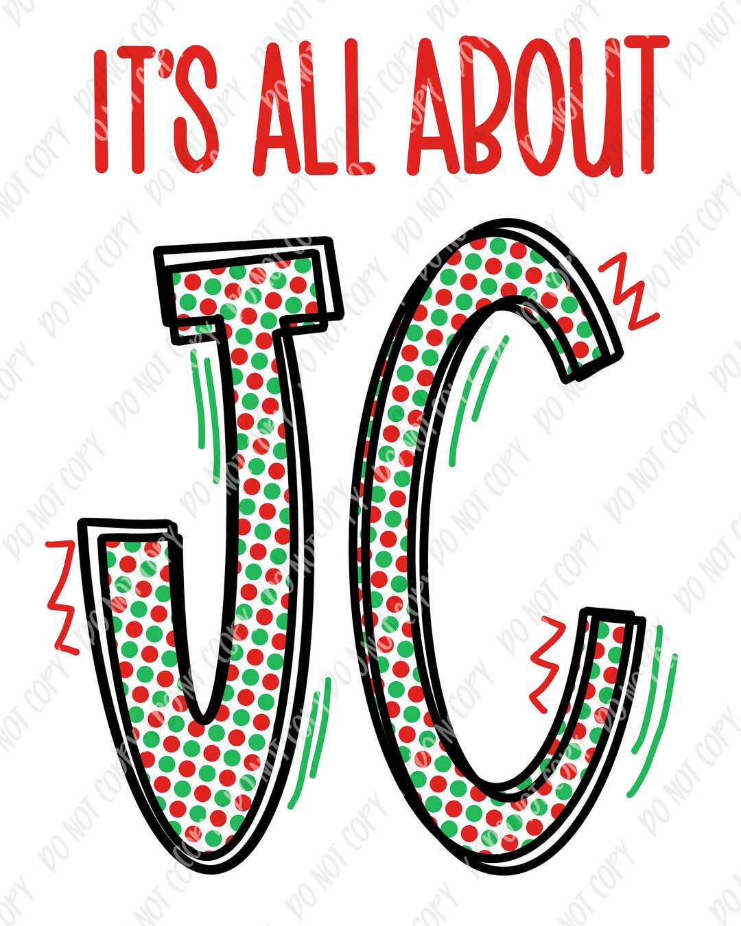 It's All About JC - Christmas - PNG File - Faith - Holiday - Christ ...