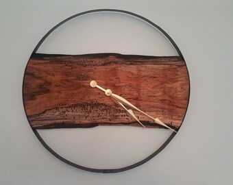 Live Edge Wall Clock | Etsy