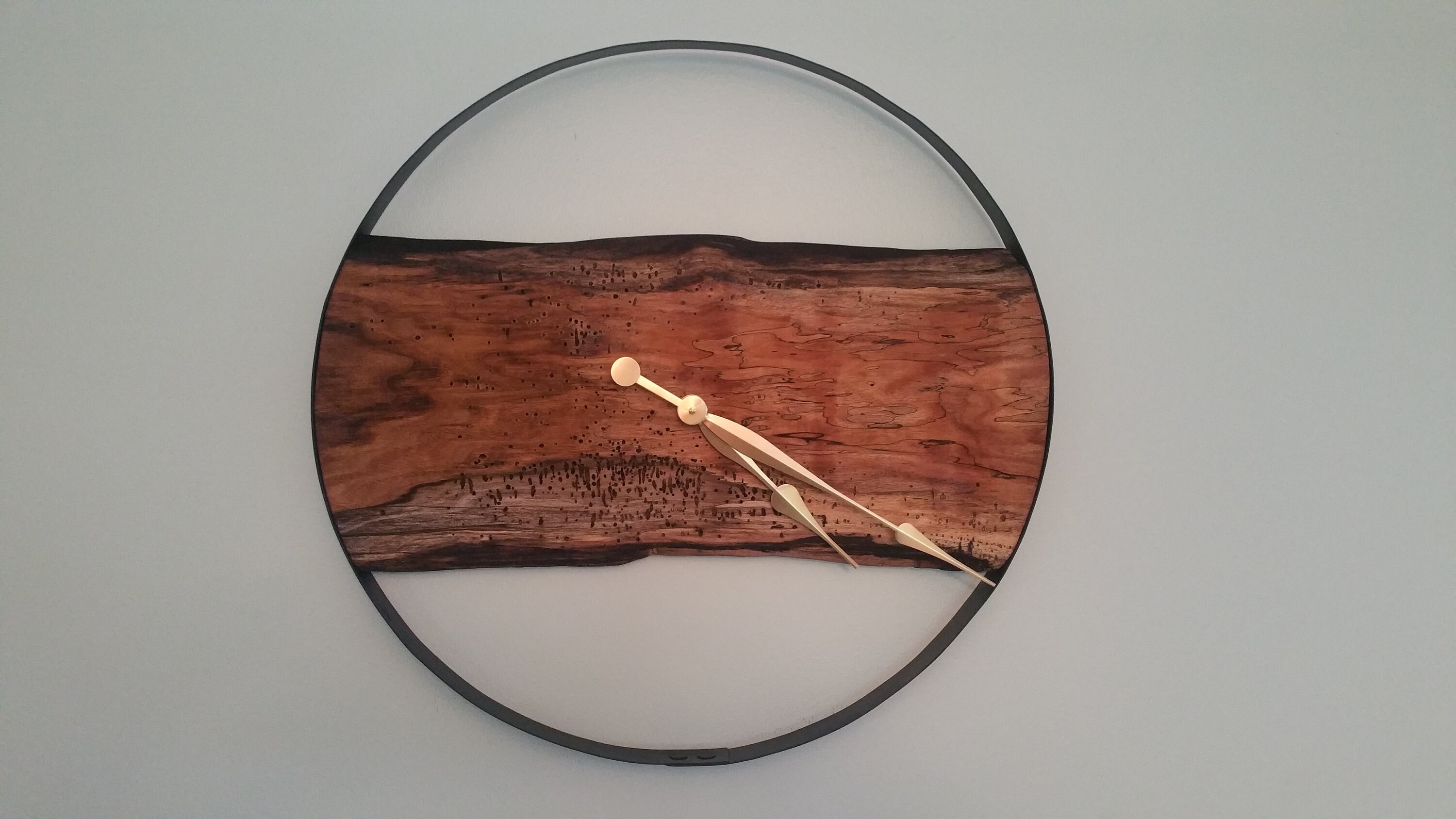 Live Edge Wall Clock - Etsy