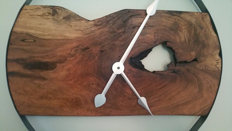 Live Edge Wall Clock - Etsy