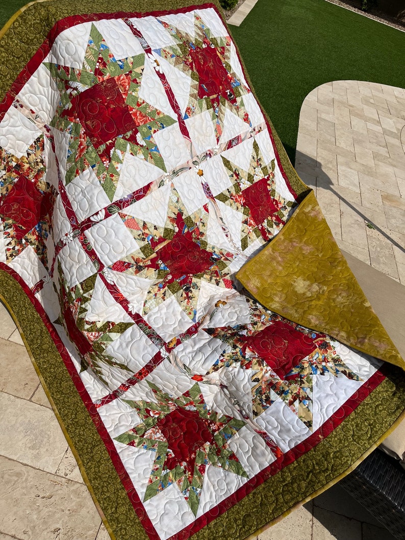 Christmas Star Quilt - Etsy