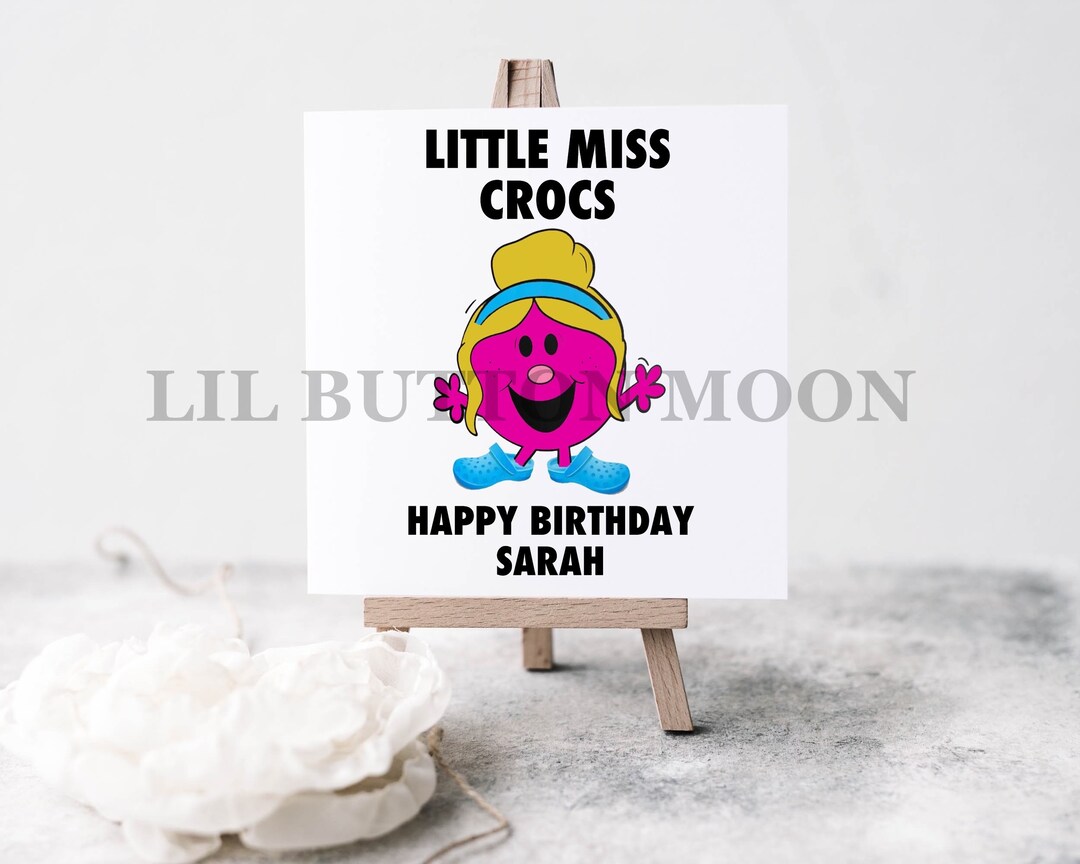 Funny Mr Men & Little Miss Cards, Crocs, Any Occasion, Birthday, Get ...