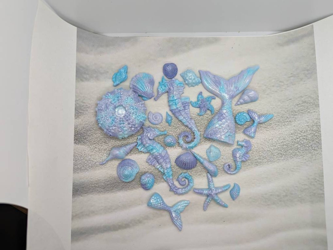 Mega Set of Under the Sea Items in Pastel Purple and Teal. - Etsy