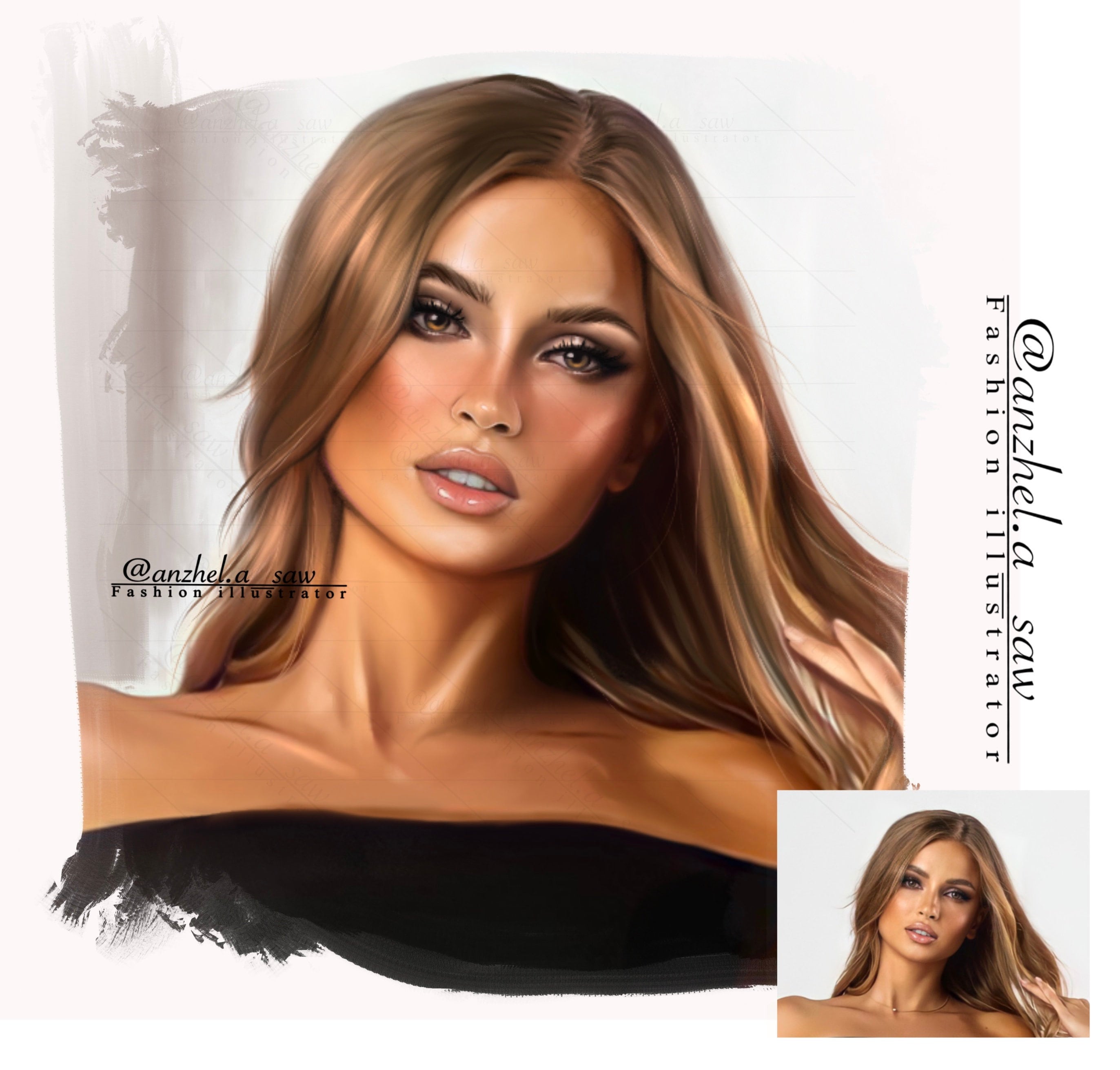 Realistic Digital Portrait | Portrait From Photo | Personalized ...