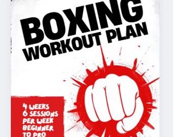 Boxing Fitness Plan - Etsy