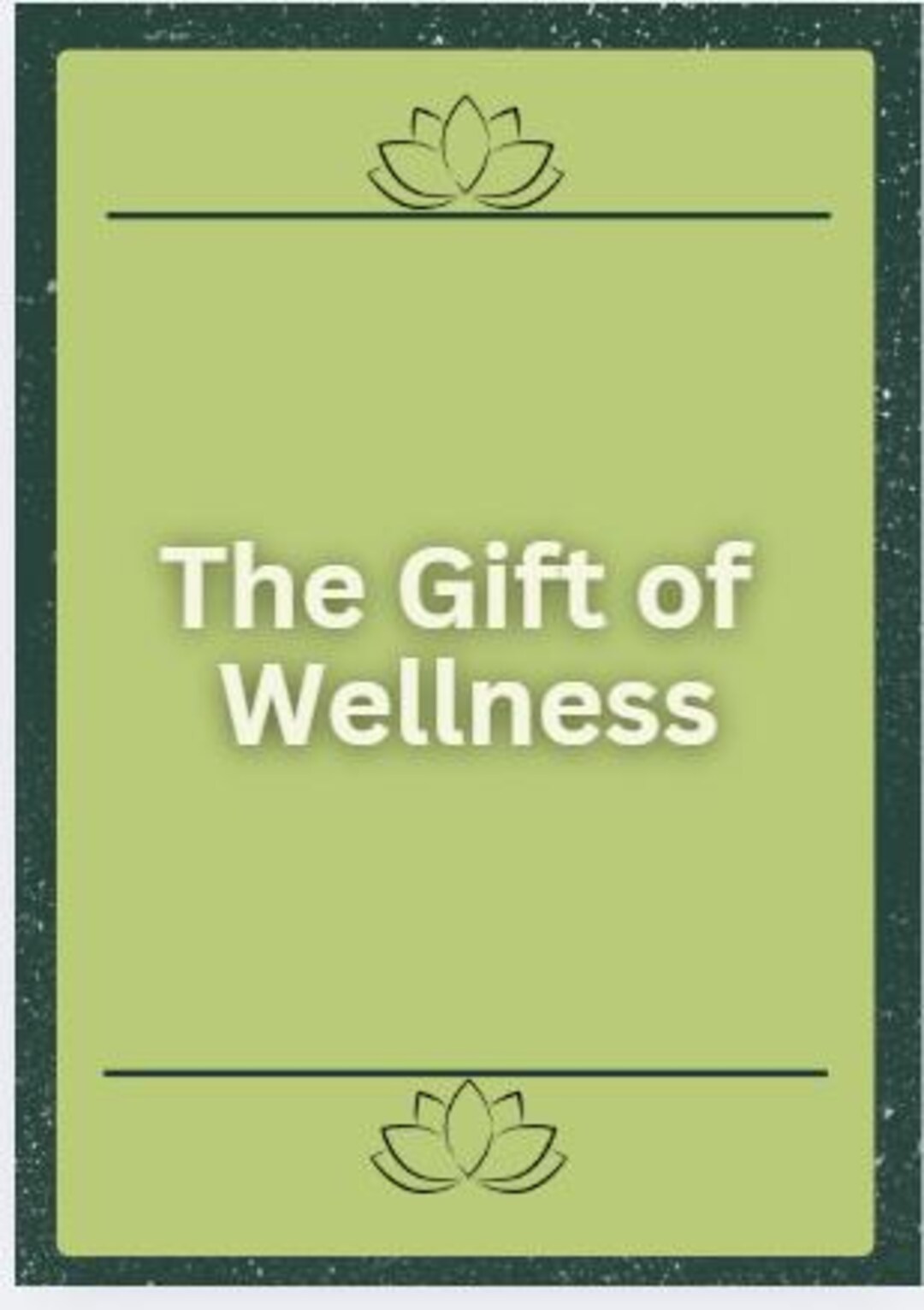 Health and Wellness Gift Card Book - Etsy