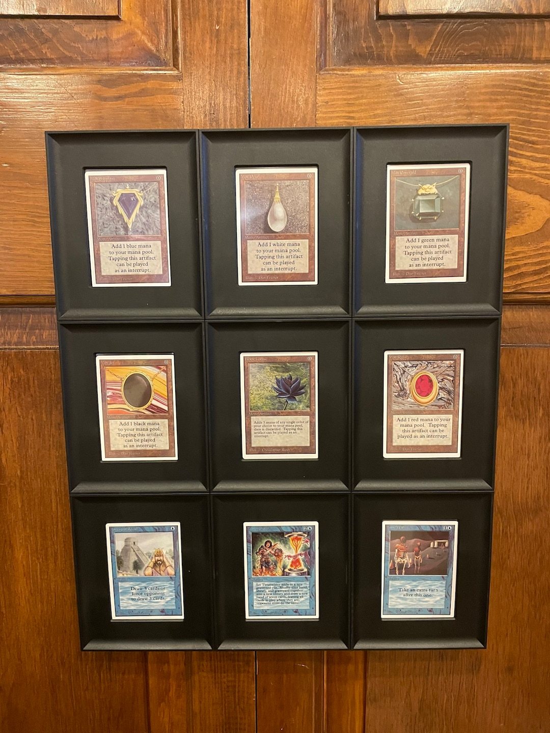 Power 9 Mtg Wall Frame Display - Etsy