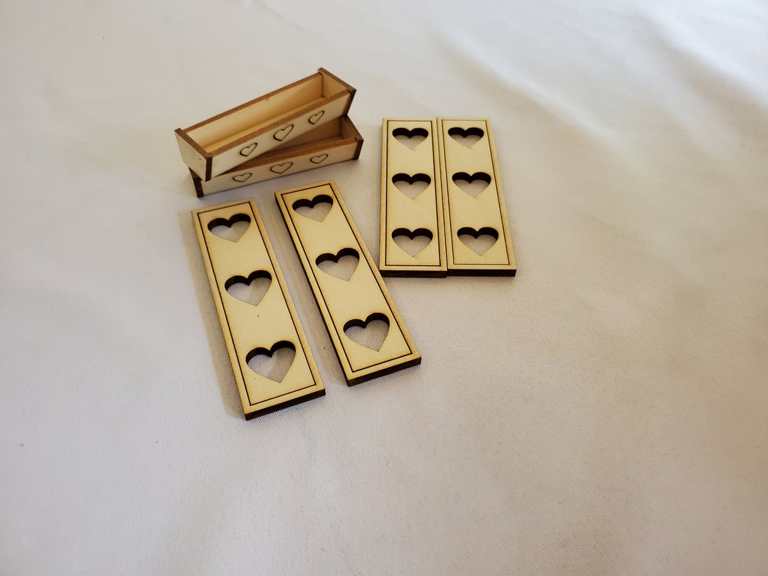 Dollhouse Heart Window Box and Shutter Bundle - Etsy