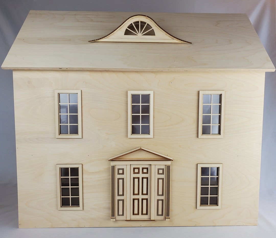 Colonial Dollhouse Kit With Eyebrow Dormer (assembled) - Etsy