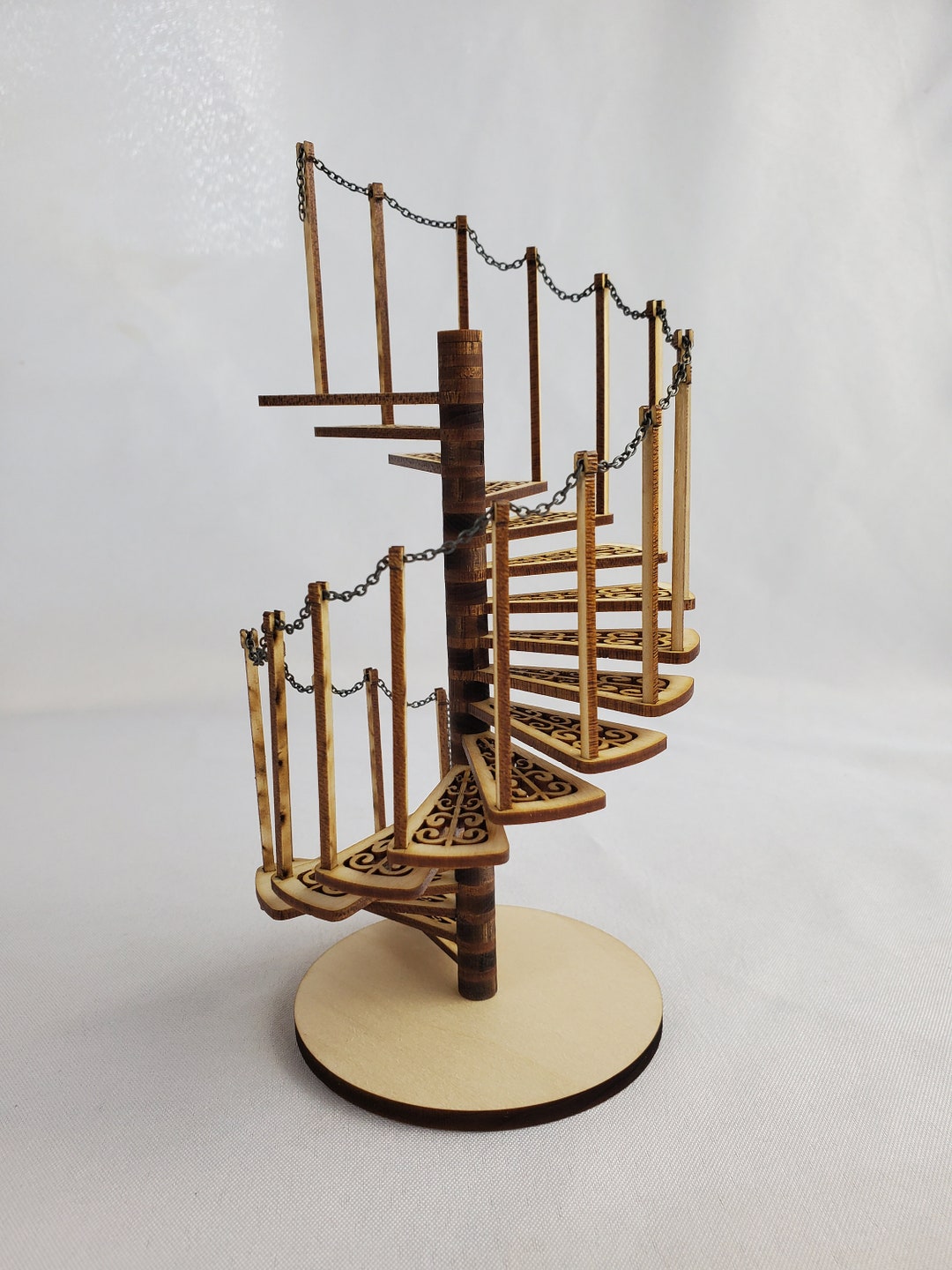 Half-scale Miniature Dollhouse Spiral Staircase Kit - Etsy