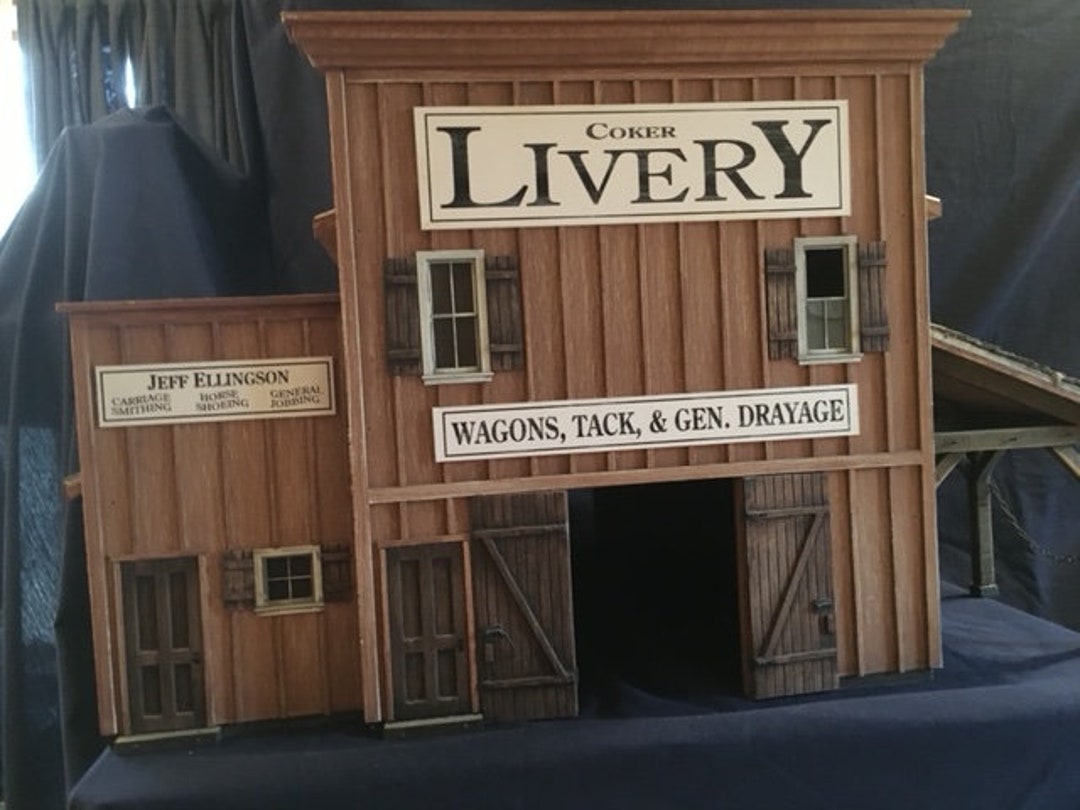 Livery Stables/ Blacksmith Finished Model (LGB Train Scale) - Etsy