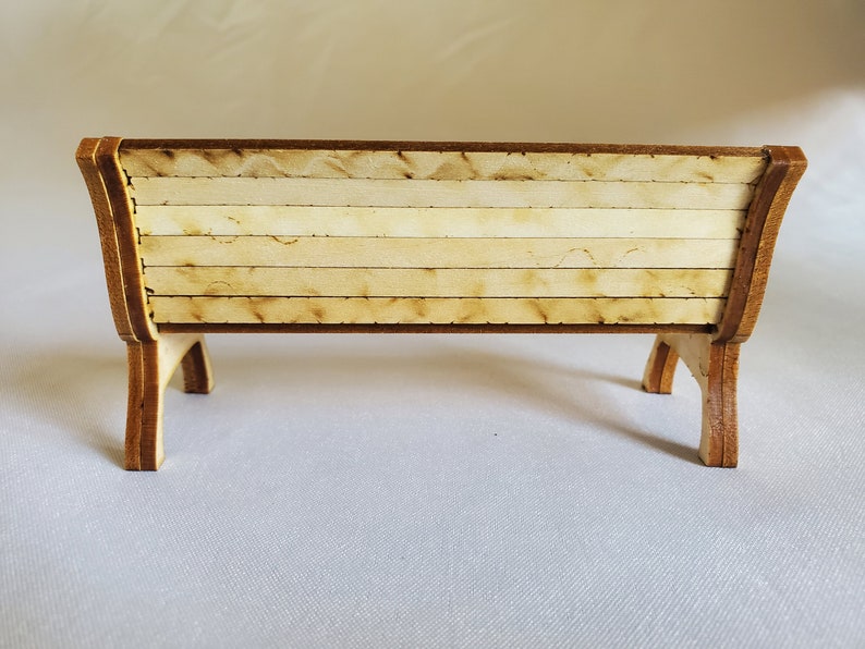 Miniature Park Bench With Slats - Etsy