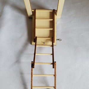 Dollhouse Attic Stairs With Rungs - Etsy