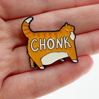 Calico Cat Face - Button Pin - Etsy